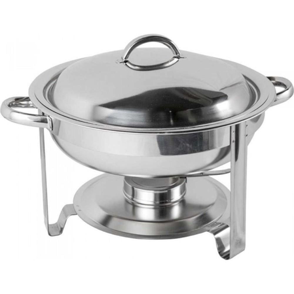 RECHAUD REDONDO DE 5 LITROS COM TAMPA REMOVÍVEL | PRIMO INOX | POLAR ...