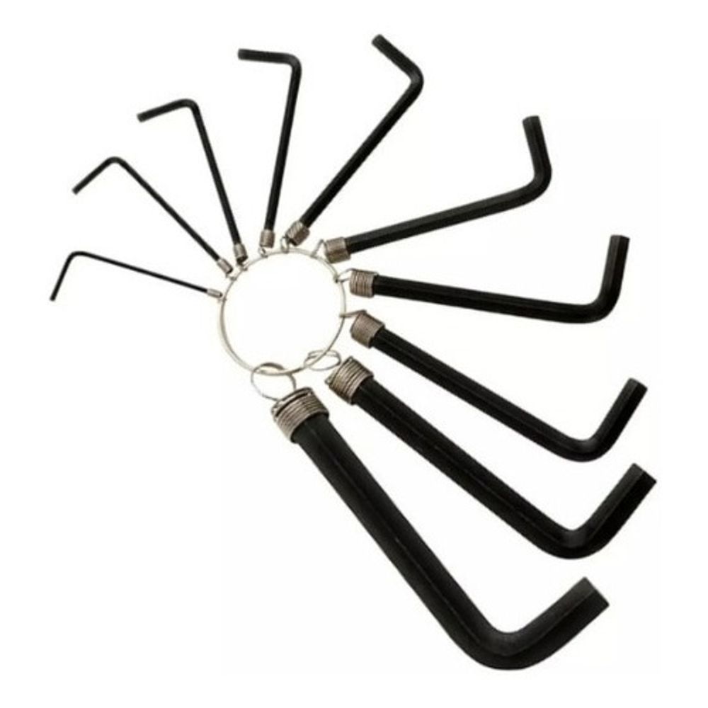 CHAVE ALLEN 10 PEÇAS | BRASFORT | POLAR MÁQUINAS - polarmaquinas